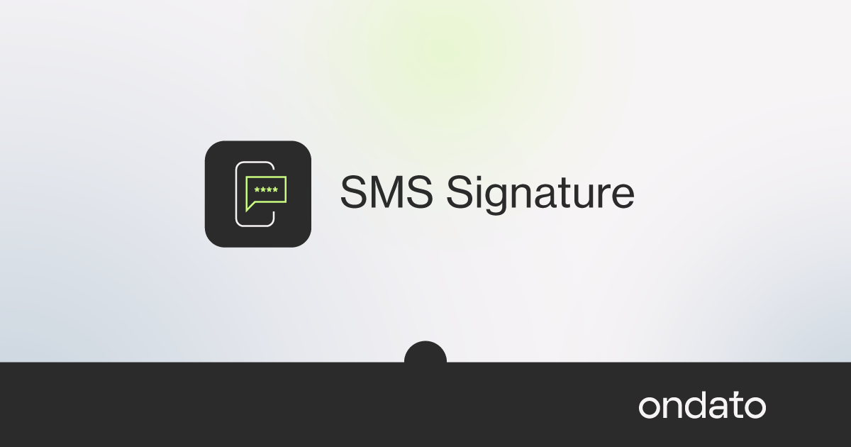 SMS Signature | Secure Mobile Document Signing