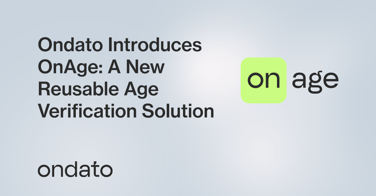 OnAge: Ondato’s Reusable Age Verification Solution